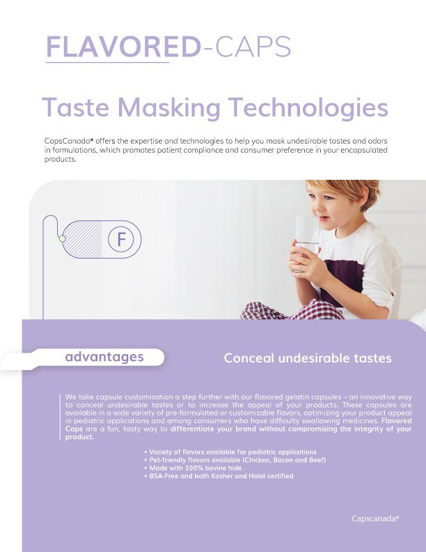Flavored Capsules: Download now our brochure | CapsCanada