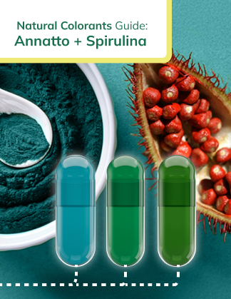 Natural Colorants: Annatto + Spirulina for capsules | CapsCanada